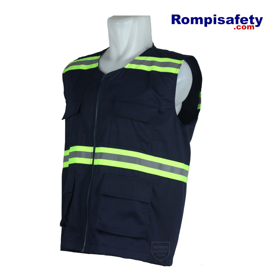 Rompi Safety Drill, Biru Tua, Scotchlite Kombinasi – Rompi Safety ...