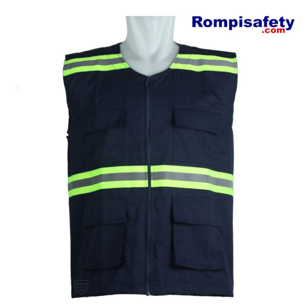 Rompi Safety Drill, Biru Tua, Scotchlite Kombinasi – Rompi Safety ...